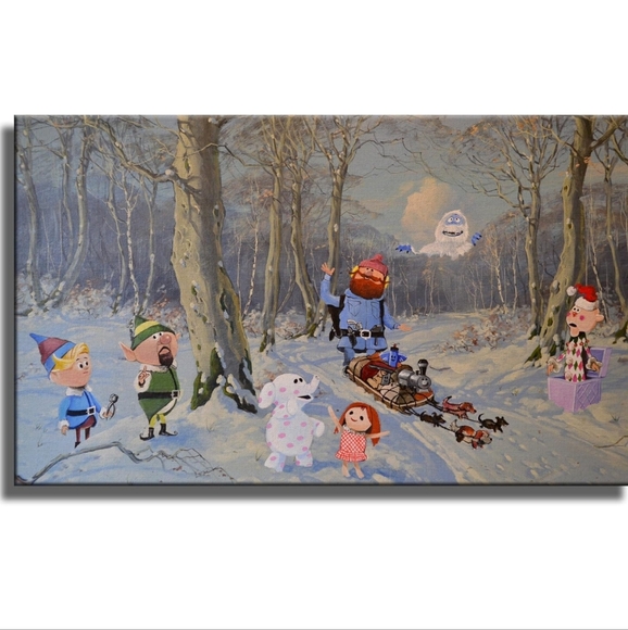David Irvine | Art | David Irvine Official Pop Winter Friends Canvas ...